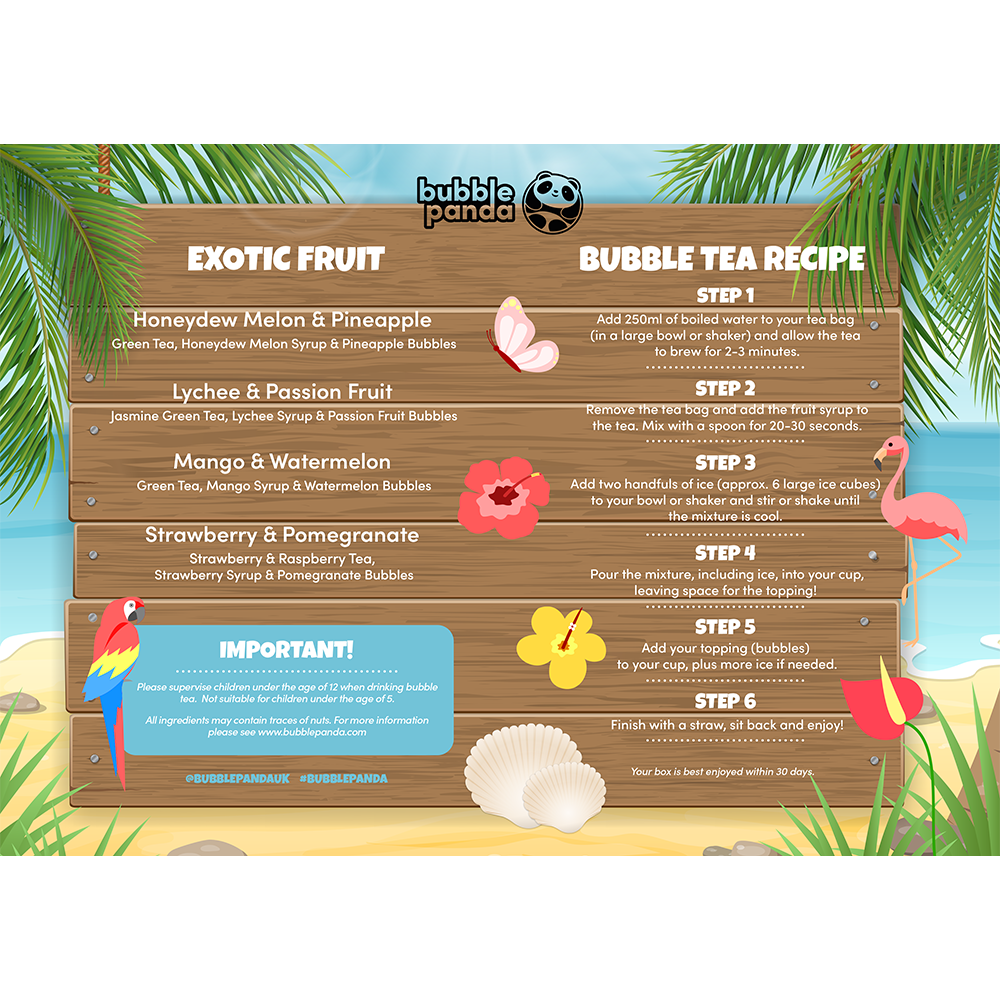 Exotic Fruit Refill Bubble Tea Kit – Bubble Panda EU